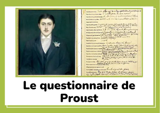 Le questionnaire de Proust : les questions et les réponses de Marcel ...
